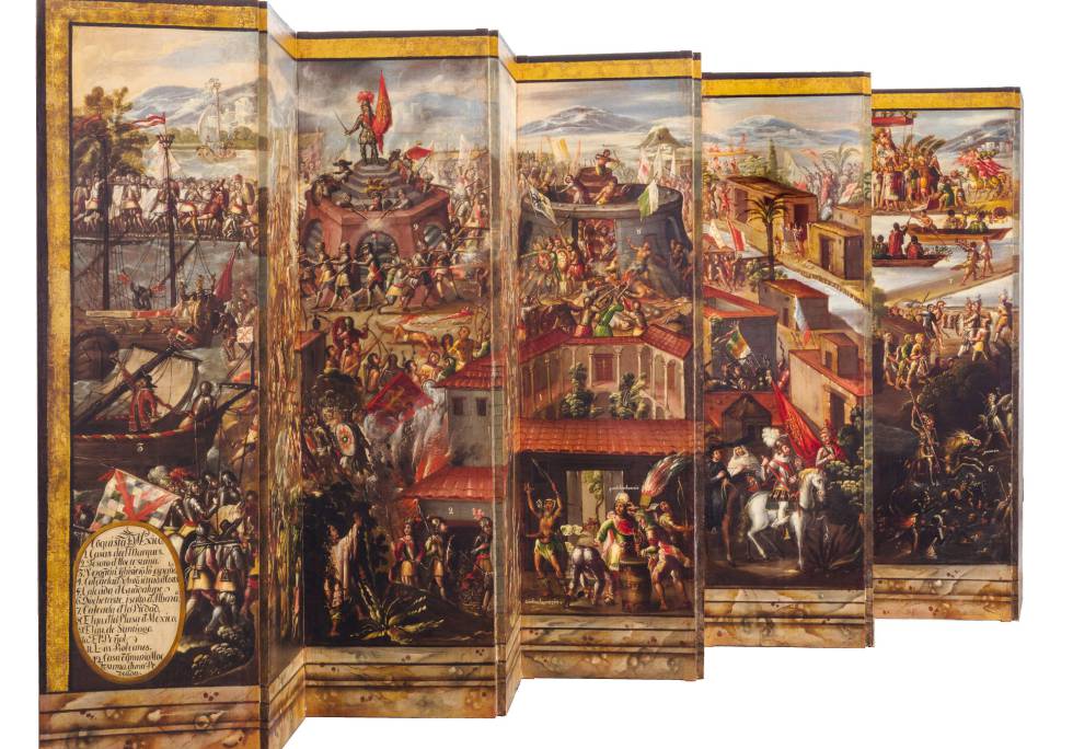 El biombo mexicano de la conquista se queda sin comprador | Cultura ...