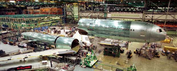 Ensamblaje Del Fuselaje De Un Boeing 767 Edición Impresa El PaÍs