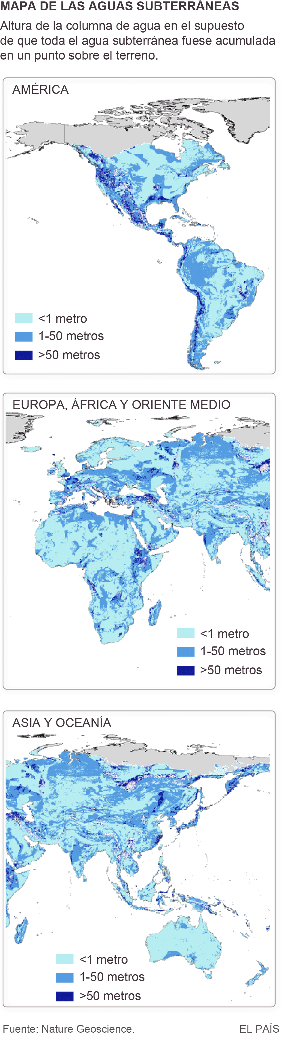 Acuíferos: Profundidad de las aguas subterráneas | Ciencia | EL PAÍS