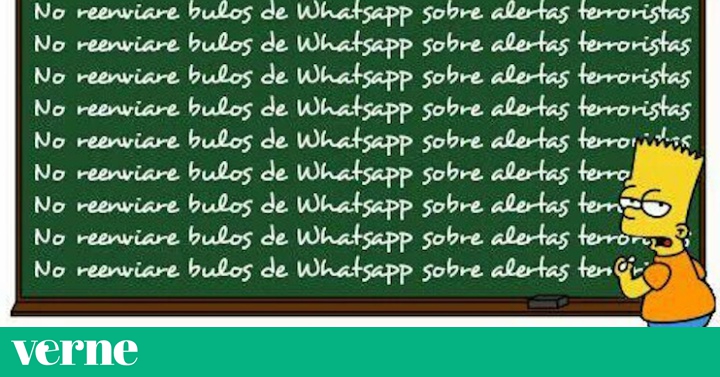 Lo que puedes explicar a quien te reenvíe mensajes sobre alarma ...