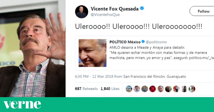 10 momentos en los que Vicente Fox ha subido el tono en Twitter | Verne ...